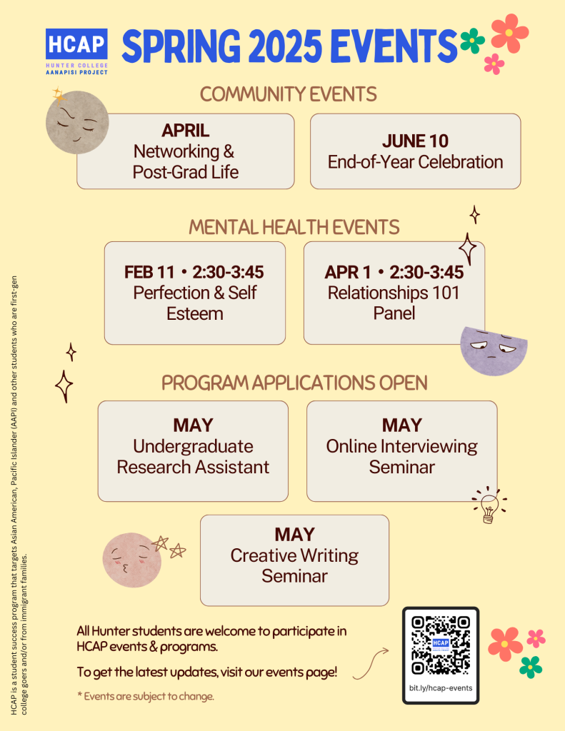 Events from January 1 – February 3 | The Hunter College AANAPISI Project